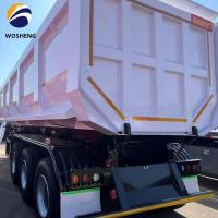 China 3 Axle 4 Axle Tipping Tipper Rear Dump Truck Semi Trailer 9800x2500x3500mm for sale