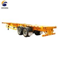 China 2 Axle 20FT Skeleton Frame Container Transportation Semi Trailer for Customer's Request for sale