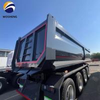 China 3 Axle 4 Axle Tipping Tipper Rear Dump Truck Semi Trailer 9800x2500x3500mm for sale