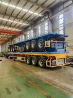 China 30-100tons Capacity 2 Axle 20 Feet Flatbed Container Semi Trailer for Truck Usage for sale