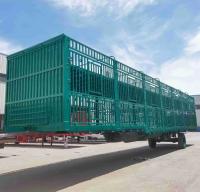 China Sale Customized 3 Axles 20-40tons High Fence Semi Trailer for Livestock Farm Animals for sale