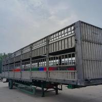China Sale Customized 3 Axles 20-40tons High Fence Semi Trailer for Livestock Farm Animals for sale