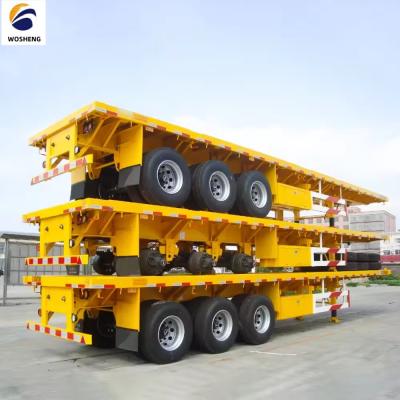 China Max Payload of 100tons Semi-Trailer Ideal for Transporting 20ft 45ft 40ft Container for sale