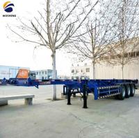 China Steel Extendable Frame  Chassis Semi Trailer for 20-40 ft Container for sale