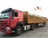China 3 Axles Fence Cargo Trailer with Max Payload 100 ton and 13000*2550*2900mm Dimensions for sale