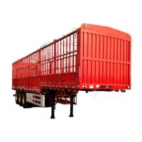 China 3 Axles Fence Cargo Trailer with Max Payload 100 ton and 13000*2550*2900mm Dimensions for sale