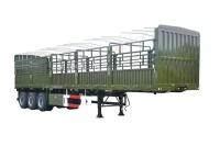 China 3 Axles Fence Cargo Trailer with Max Payload 100 ton and 13000*2550*2900mm Dimensions for sale