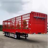China 40-80Ton 3 Axles Side Wall Fence Cargo Semi Trailer with Heavy Duty Landing Gear 28t for sale