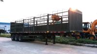 China 40-80Ton 3 Axles Side Wall Fence Cargo Semi Trailer with Heavy Duty Landing Gear 28t for sale