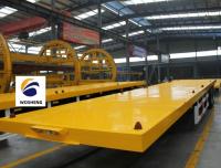 China Lowest 30T-100T Semi-Trailer 20ft-45ft Container Truck 2-4 Axle Flatbed Rim 9.0-22.5 for sale