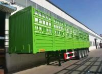 China 40-80Ton 3 Axles Side Wall Fence Cargo Semi Trailer with Heavy Duty Landing Gear 28t for sale