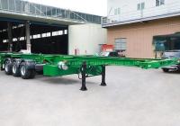 China Semi-Trailer Sale 20 FT 40 FT Tri Axles Skeletal Container Semi Trailers with 13Ton Axle for sale