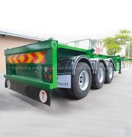 China Semi-Trailer Sale 20 FT 40 FT Tri Axles Skeletal Container Semi Trailers with 13Ton Axle for sale