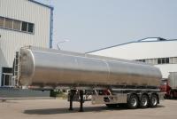 China Standard 28 Ton Landing Gear Wosheng Semi-Trailer for Oil/Water/Milk/Gasoline Tank for sale
