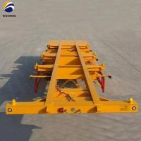 China Transport 40ft Container wosheng 3 Axis Skeleton Semi Trailer with Container Lock for sale