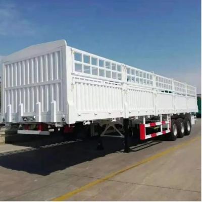 China 100Tons Max Capacity Fence Semi Trailer Heavy Duty Landing Gear 28T Good Performance for sale