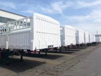 China 100Tons Max Capacity Fence Semi Trailer Heavy Duty Landing Gear 28T Good Performance for sale
