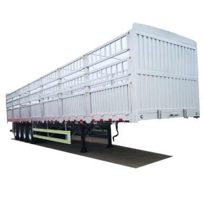 China Customization 3 Axle 4 Axle Multifunction Detachable Fence Semi Trailer for Truck for sale