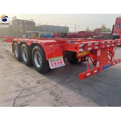China 12400x2500x1550mm Chinese Customization Skeleton Semi Trailer for Container for sale