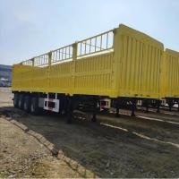 China 3 Axle 4 Axle Side Plate Height 600mm 800mm Side Drop Fence Semi-Trailer Max Payload 30000 kg for sale