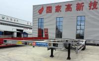 China 14mm/16mm/8mm Plates and 500mm Height 3 Axle Skeleton Semi Trailer for Truck Trailer for sale