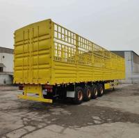 China 3 Axle 4 Axle Side Plate Height 600mm 800mm Side Drop Fence Semi-Trailer Max Payload 30000 kg for sale