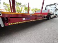 China 40FT Container Timber Steel Tube Transportation Semi-Trailer with Removable Steel Pile for sale