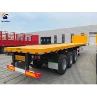 China 3 4 5 Axles 20FT 40FT Semi-Trailer Tare Weight 20T-80T 20FT Flatbed Semi Truck Trailer for sale