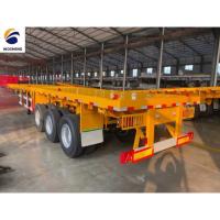 China 12500x2500x1600-3100mm Semi Trailer for Container 30-70t Heavy Duty Flatbed Trailer for sale