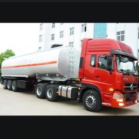 China Carbon Steel 42cbm Diesel Oil Fuel Tanker Semi Trailer with Max Payload 30000 kg for sale