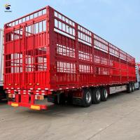 China Wosheng 3 Axles 20-50T Livestock High Fence Semi Trailer for Vegetable Transportation for sale