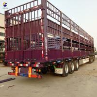 China Wosheng 3 Axles 20-50T Livestock High Fence Semi Trailer for Vegetable Transportation for sale