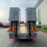 China 13000x3000x3300mm Customized 60Ton Heavy Duty Transport 3 Axles Low Bed Boy Semi-Trailer for sale