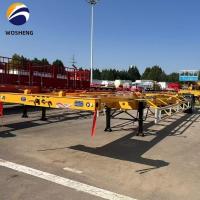 China 12R22.5*12pcs Tire 1/2 Axles 20/40/45/48 Feet Steel Skeleton Semi Trailer for Truck Container Transport for sale