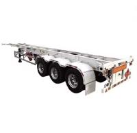 China 3 Axles Container Transport Chassis for Truck 20/40/45 Feet Steel Skeleton Semi Trailer for sale