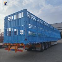China Customized 3 Axles 20-50T High Fence Semi Trailer for Livestock Cattle Cow from Wosheng for sale