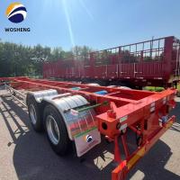 China Payload 30000 kg Durable Skeleton Semi Trailer for Truck in 20/40/45/48/53 Feet for sale