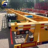 China Payload 30000 kg Durable Skeleton Semi Trailer for Truck in 20/40/45/48/53 Feet for sale