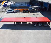 China Semi-Trailer for 20ft 40ft Container Flatbed Truck 12400x2610x1550mm or Customization for sale