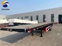 China Semi-Trailer for 20ft 40ft Container Flatbed Truck 12400x2610x1550mm or Customization for sale