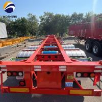 China Container Transport Skeleton Vehicle Skeleton Semi Chassis for 50t Container Trailer for sale