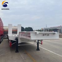 China 3 Axle Low Bed Semi Trailer for Transporting Heavy Machinery 13000x3000x3300mm for sale