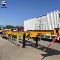 China 1/2 Axles 20ft 40ft 45ft Steel Skeleton Semi Trailer Container Transport for sale