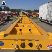 China Truck Trailer 20ft 40ft 3 Axle Skeletal Semi-Trailer made of Steel Aluminium Material for sale