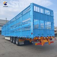 China 3 Axles 20-60tons High Fence Semi Trailer with SAF Two Speed 28t Heavy Duty Landing Gear for sale