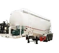 China Tank Semi Trailer Customizable Aluminum Bulk Cement Pneumatic for Truck Function for sale