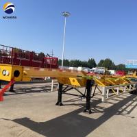 China 12400x2500x1550mm Heavy Duty Landing Gear 28t Skeleton Semi Trailer for Container Haulage for sale