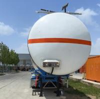 China 12.00R22.5/11.00R20 Tire 55cbm Gas Tank Semi Trailer with Standard 28 Ton Landing Gear for sale