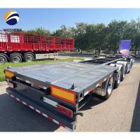 China 4 Axles Shipping Container Skeleton Trailer for Customized Color Container Transport for sale