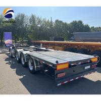 China Steel 4 Axles Skeleton 40 Ft Skeletal Chassis Semi Truck Skeleton Trailer for sale
